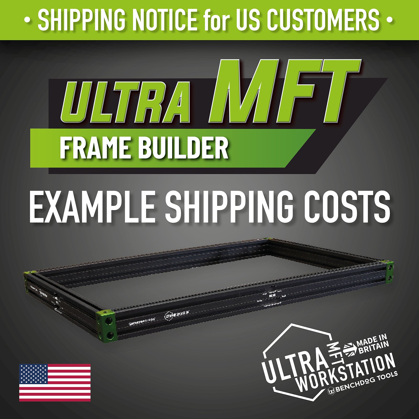 Ultra MFT frame builder - Example shipping costs to the USA – Benchdog ...