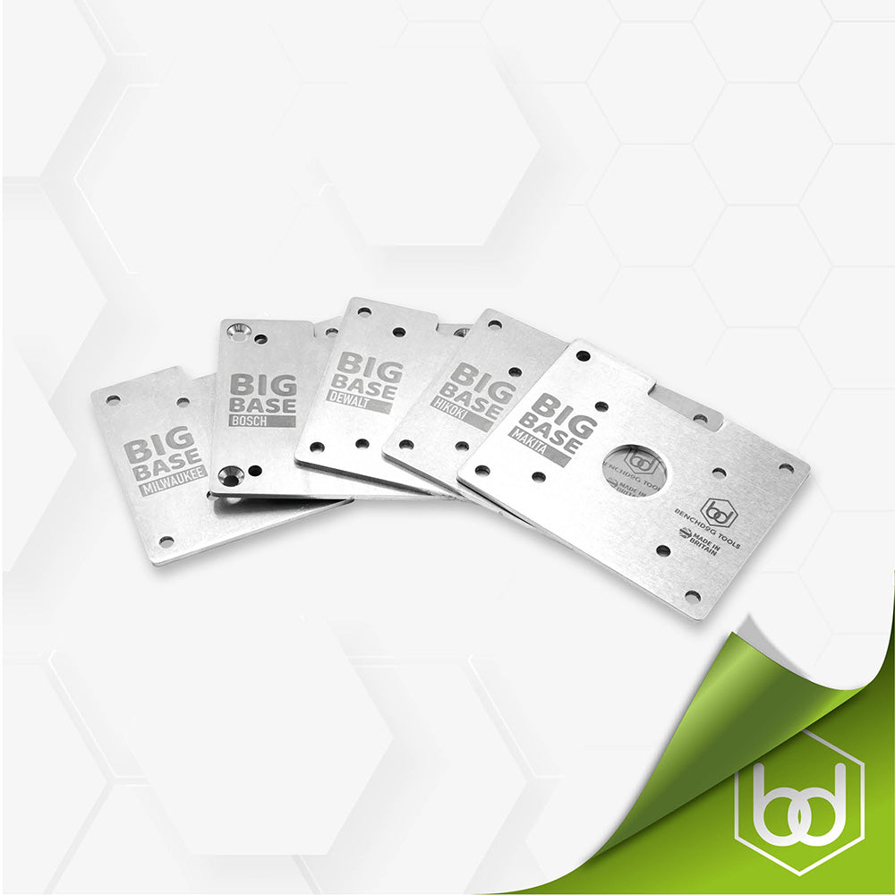 Router Big Base - Stainless Steel Guide Bush Plate – Benchdog Tools