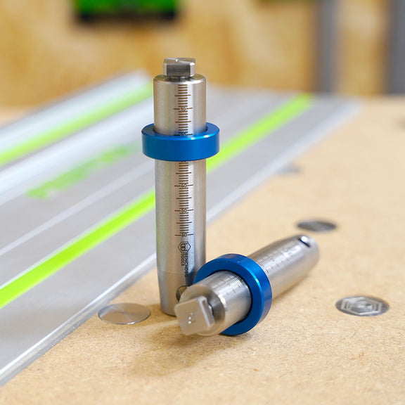 Stainless Steel Guide Rail Dogs & Aluminium B-Collars Set – Benchdog Tools