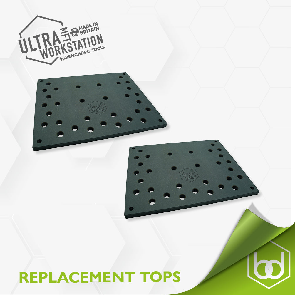 ULTRA MFT Workstation Out-Rigger Replacement Top (Pair) - Black Fibral ...
