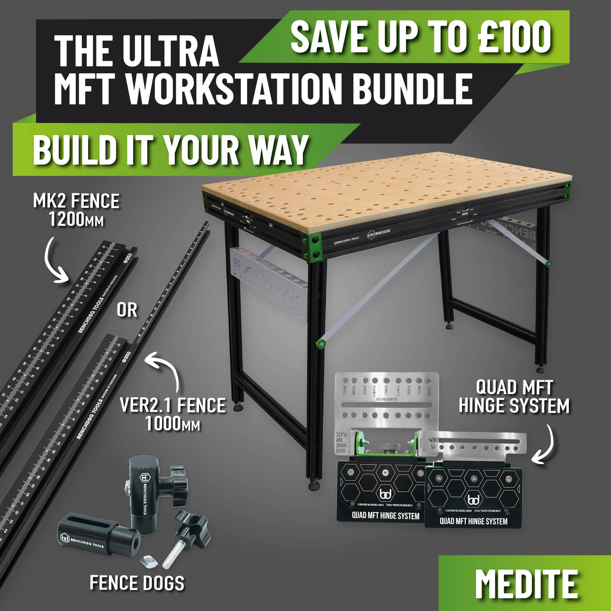 Ultra MFT Workstation - Medite Bundle – Benchdog Tools